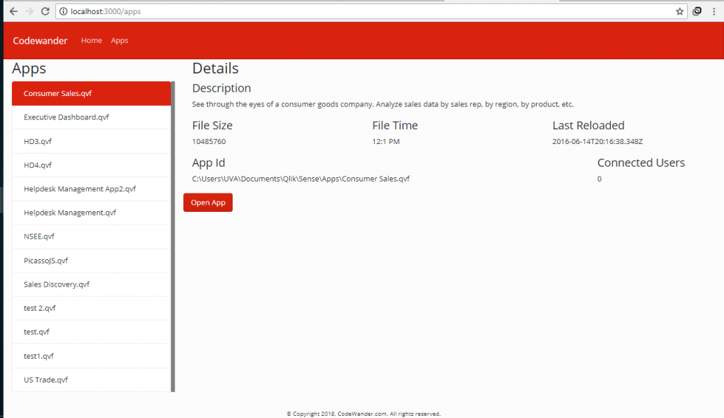 Qlik sense Enigma JS Get Objects of an App